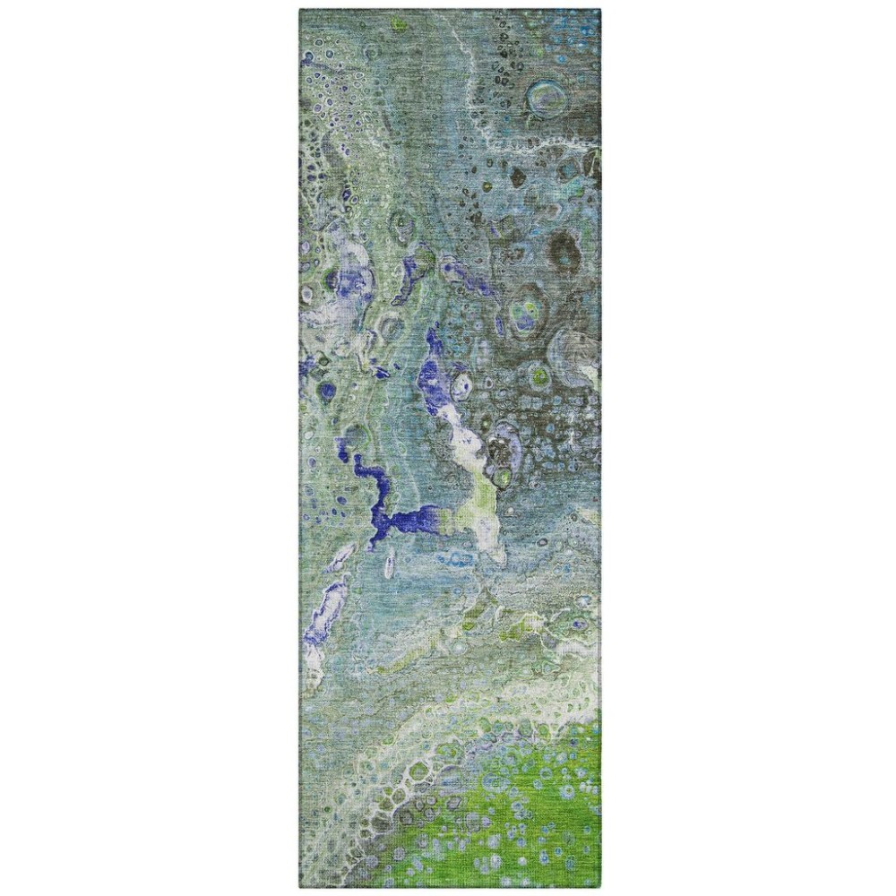 Addison Chantille Rug ACN588 Green 2'3" x 7'6" - Rugs Town