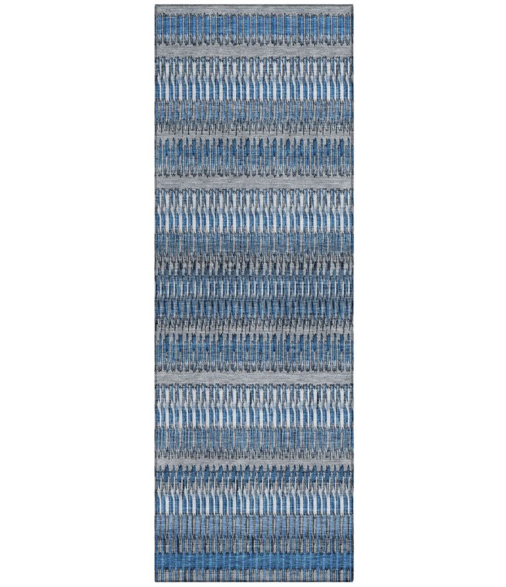 Addison Chantille Rug ACN589 Blue 2'3" x 7'6" - Rugs Town