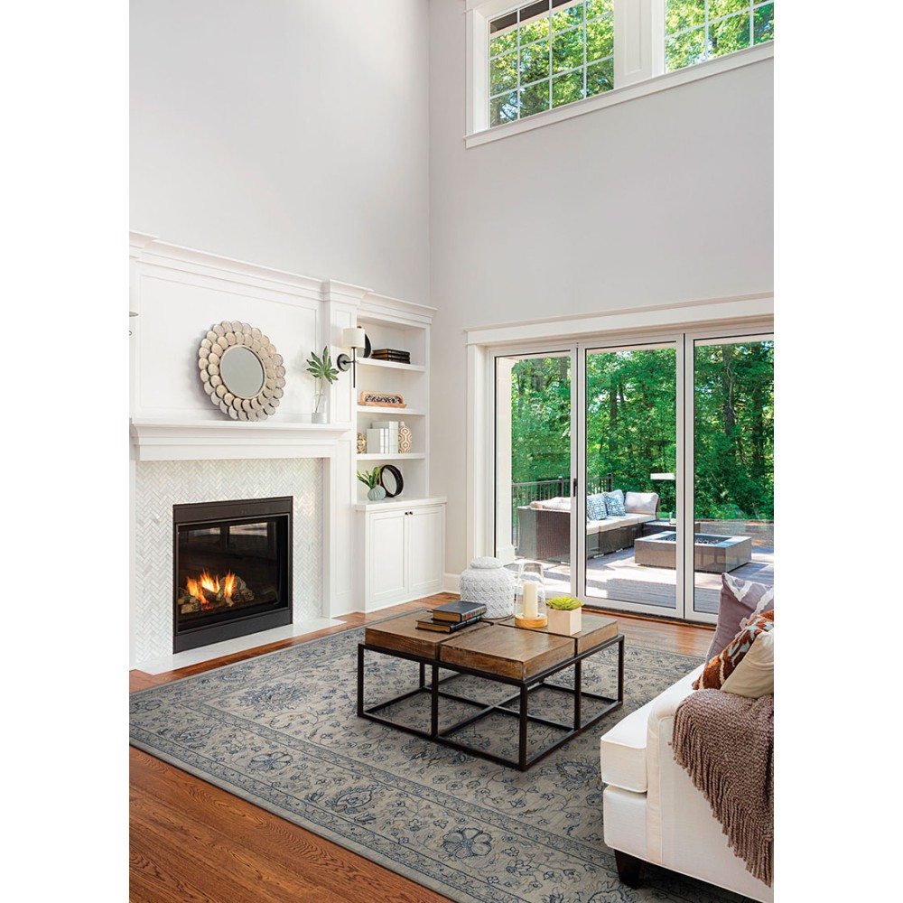 Sultan Treasures Persian Isfahn Slate Rug 2.7X7.10 - Rugs Town