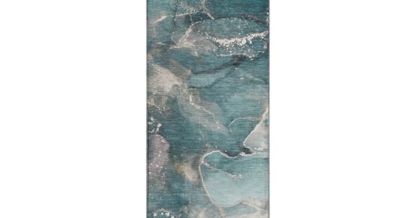 Dalyn Luxury Washable Odyssey OY11 Teal 2'3x7'6 Runner - Rugs Town