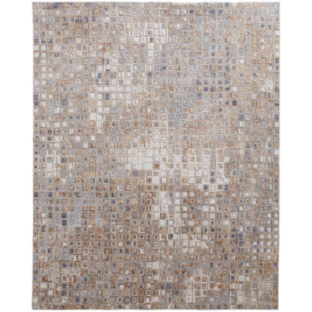 Feizy Laina 39G0F Beige/Gray Area Rug 98X128 - Rugs Town