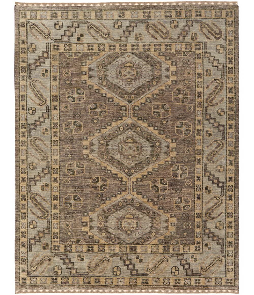 Feizy Fillmore 6943F Brown/Gray Area Rug 8X8 - Rugs Town