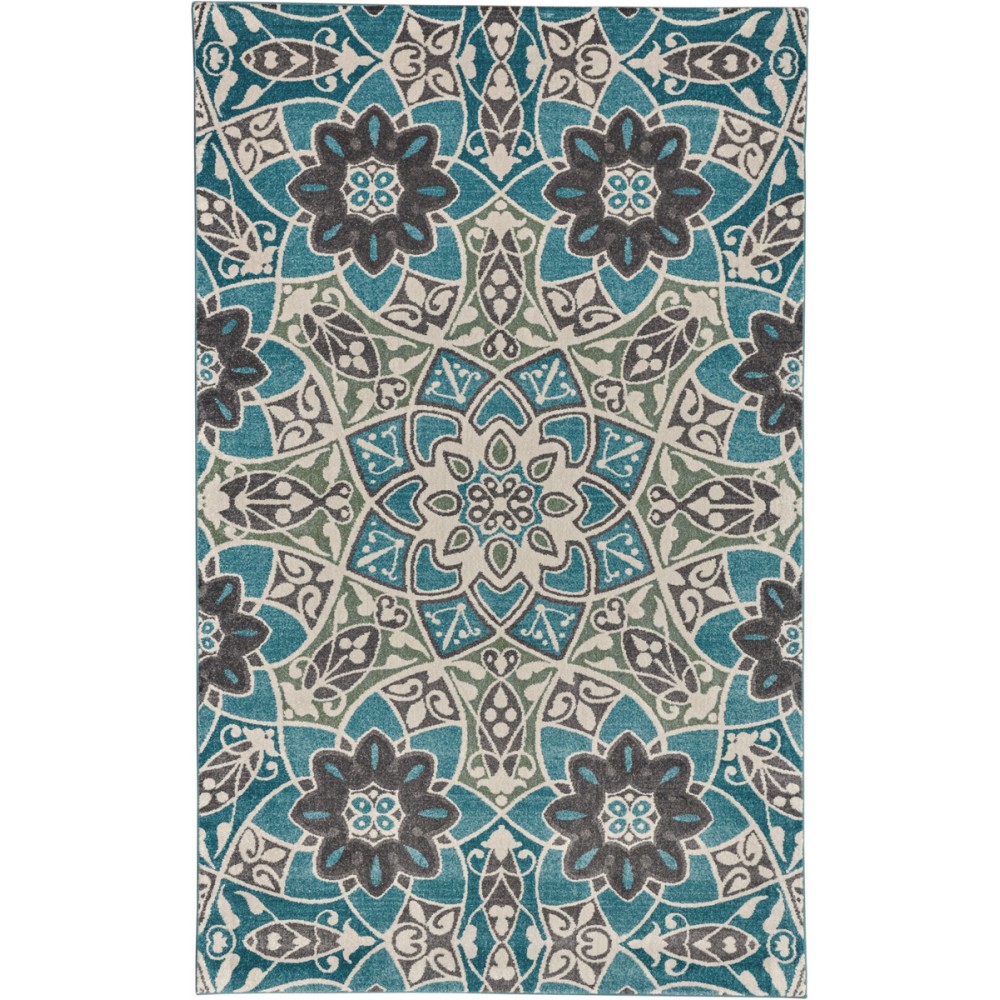 Feizy Harlow 3334F Aqua Area Rug 8X11 - Rugs Town