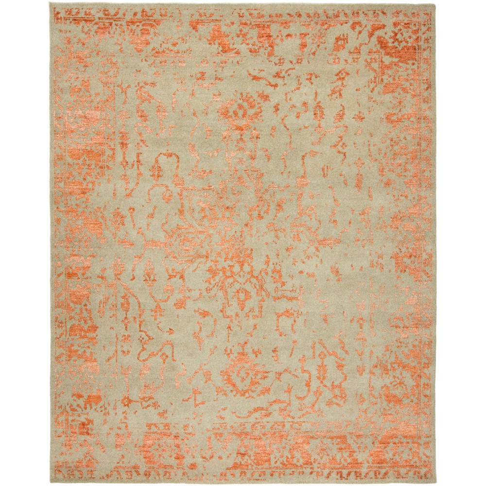 Harounian Mystique Grey Rust Rug MY-7766 9'x12' - Rugs Town