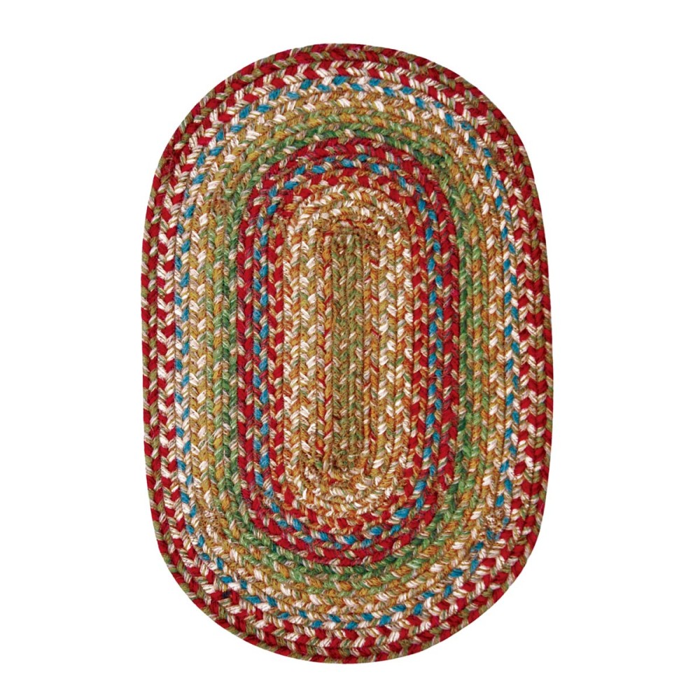 Homespice Braided Multi Rug 502148 27X45 Oval - Rugs Town