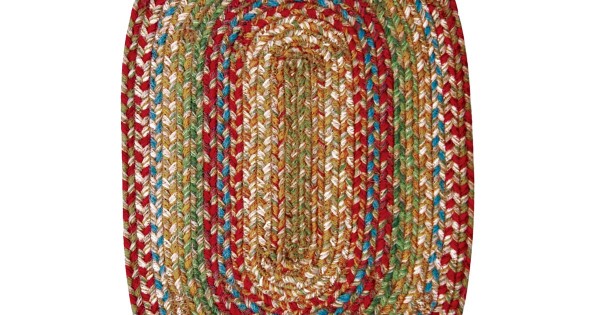 Homespice Braided Multi Rug 504142 5X8 Oval - Rugs Town