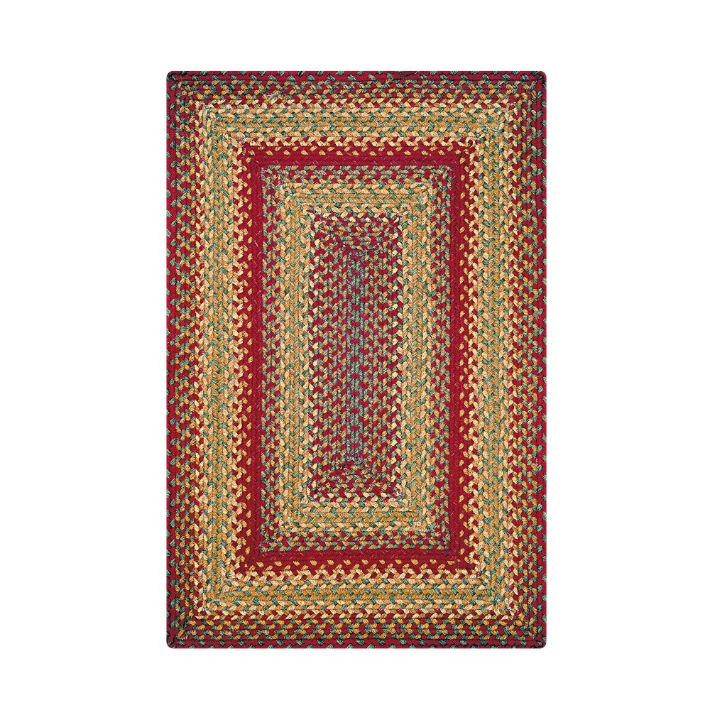 Homespice Braided Red Rug 516121 8X10 Rect - Rugs Town