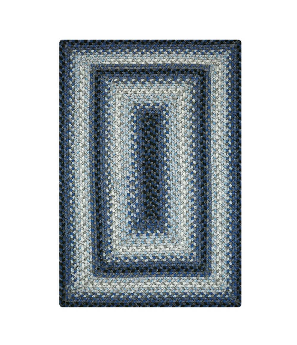 Homespice Ultra Durable Braided Blue Rug 322227 20X30 Rect - Rugs Town