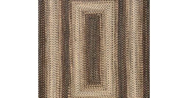 Homespice Ultra Durable Braided Brown Rug 316622 8X10 Rect - Rugs Town