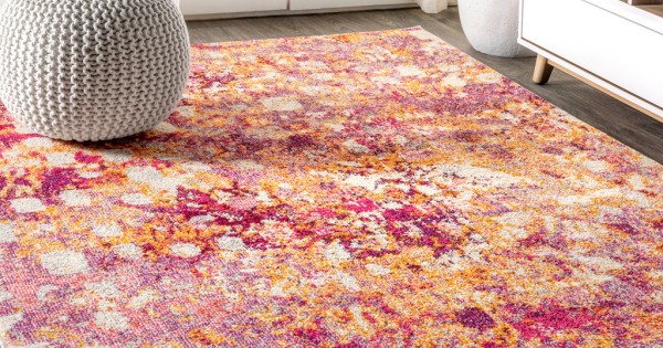 Contemporary Pop CTP108C Pink/Orange Rug 3.X5 - Rugs Town