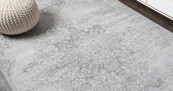 Modern Persian MDP103B Light Gray Rug 7.9X10 - Rugs Town