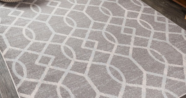 Moroccan Hype MOH104A Dark Gray/Cream Rug 7.9X10 - Rugs Town