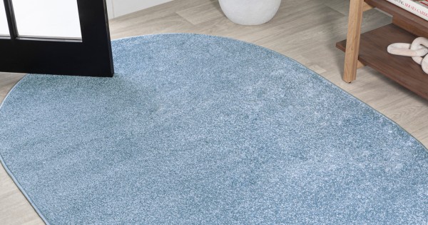 Jonathany Supersoft SEU100F Classic Blue Rug 5.X8.OVL - Rugs Town