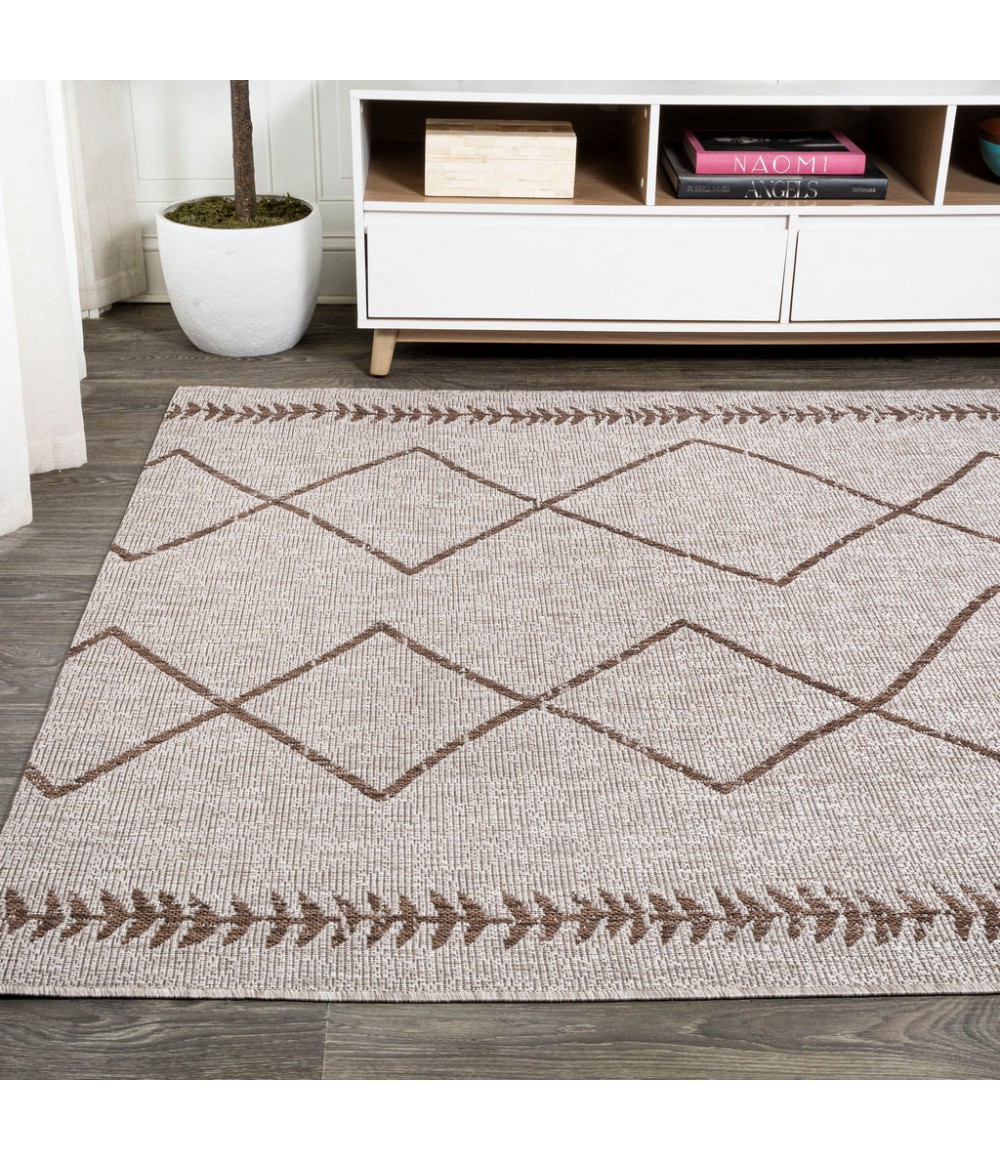 Jonathany Santa Monica SMB129A Beige/Brown Rug 7.9X10 - Rugs Town