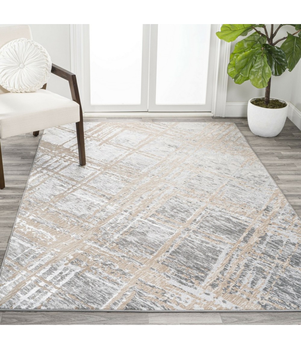 Jonathany Silk Orchid SOR201C Beige/Gray Rug 7.9X10 - Rugs Town