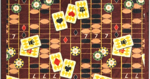 Joy Carpets Games People Play Rust Rug Feeling Lucky 5ft.4in.X7ft.8in ...