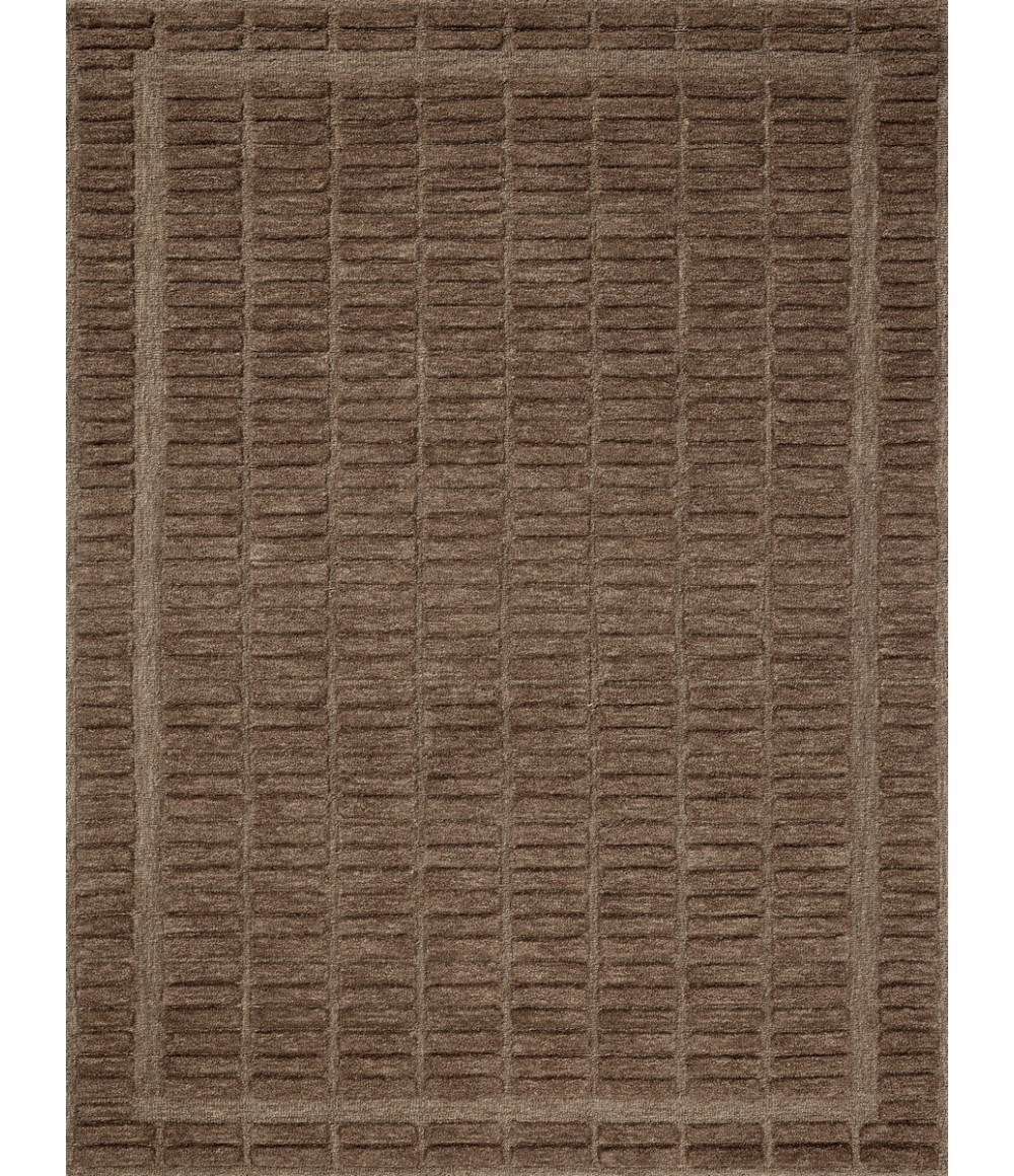 Chris Loves Julia x Loloi Bradley Cocoa / Cocoa Rug BRL-06 18 in. X 18 ...