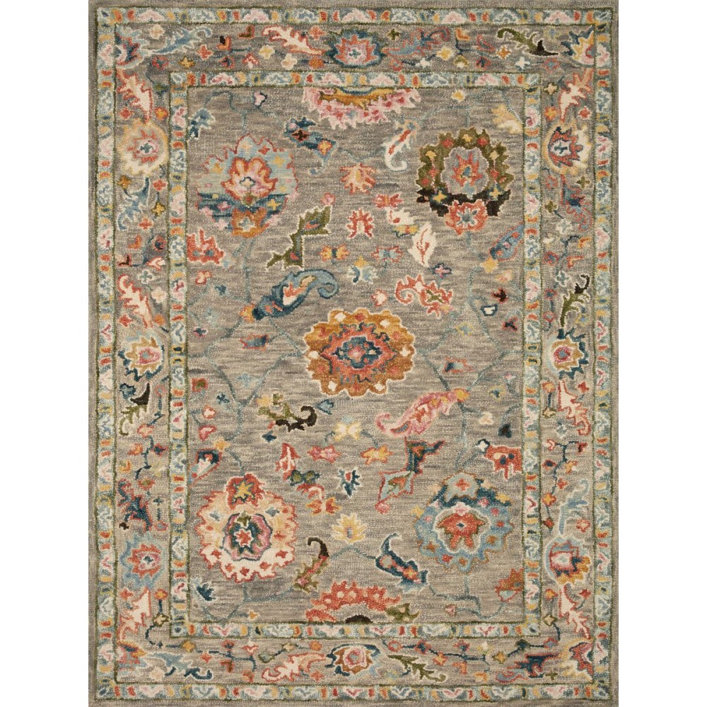 Loloi Padma Grey / Multi Rug PMA-01 18 in. X 18 in. Sample - Rugs Town