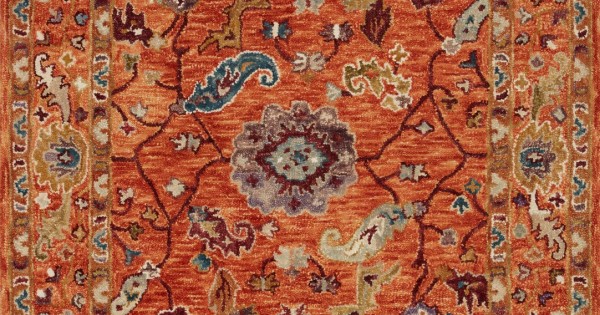 Loloi Padma Pma01 Orange/Multi Area Rug 5.0X7.6 - Rugs Town