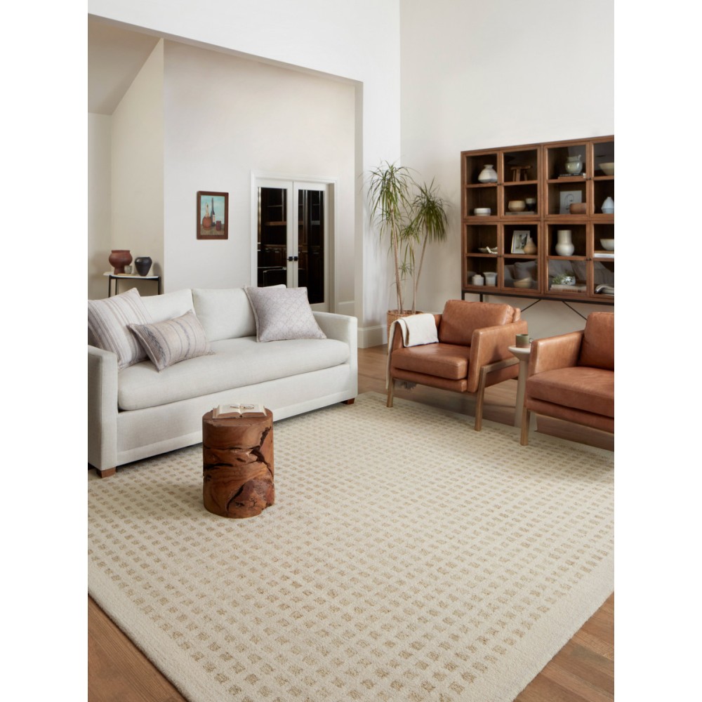 Chris Loves Julia x Loloi Polly Ivory / Natural Rug POL-01 5 ft. X 7 ft ...
