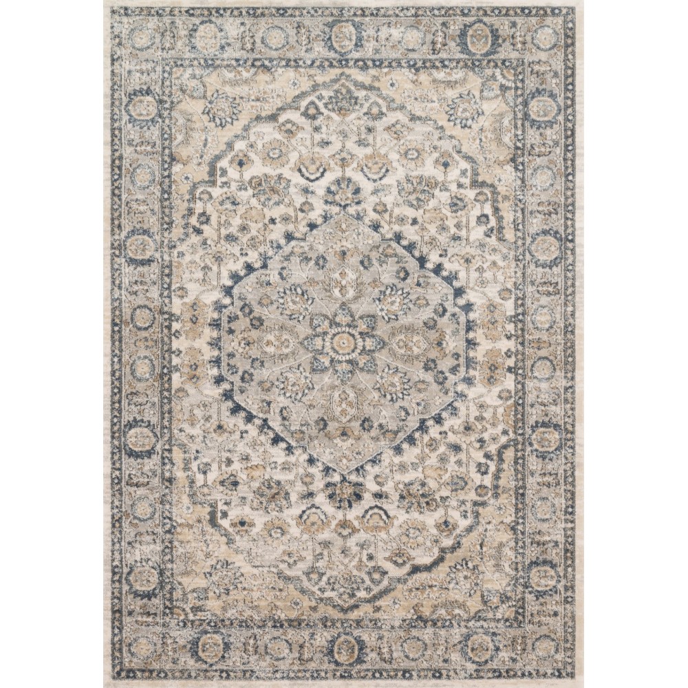 Loloi Teagan Tea01 Natural/Lt. Grey Rug 7.11X10.6 - Rugs Town
