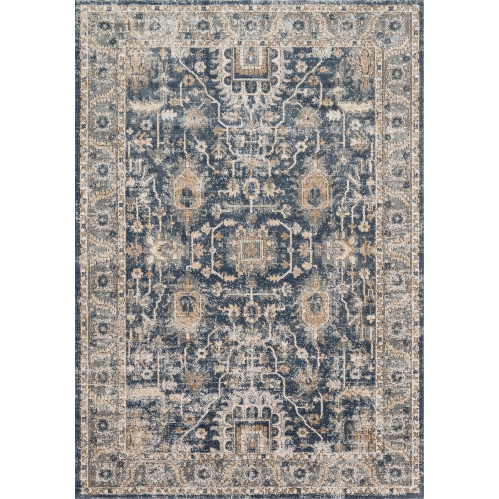 Loloi Teagan Tea03 Denim/Pebble Area Rug 6.7X9.2 - Rugs Town