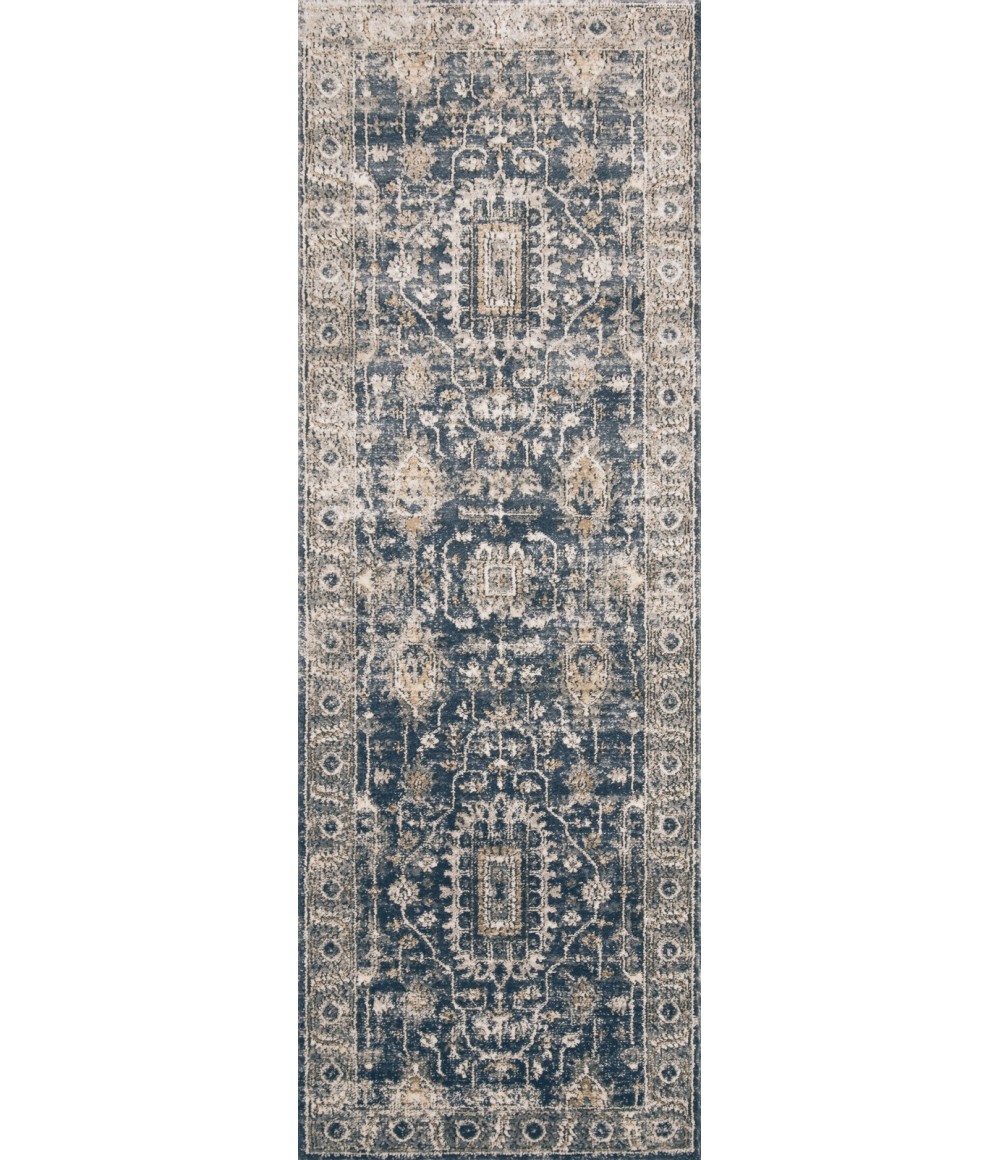 Loloi Teagan Tea03 Denim/Pebble Area Rug 6.7X9.2 - Rugs Town