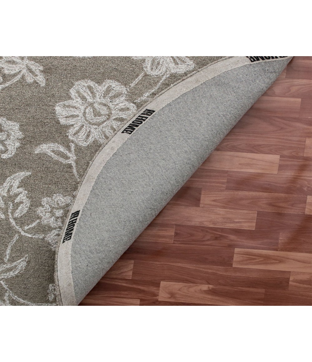 Rachel RUG-AA Gray/Ivory 3 ft. Round Area Rug - Rugs Town