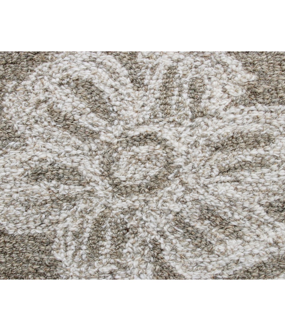 Rachel RUG-AA Gray/Ivory 3 ft. Round Area Rug - Rugs Town