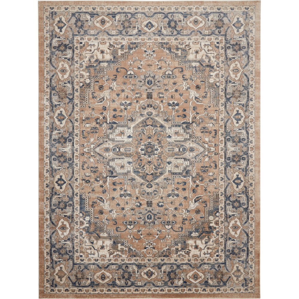 Nourison Quarry Qua05 Beige Grey Area Rug 7X10 - Rugs Town