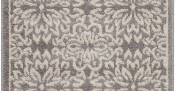 Nourison Jubilant Jub06 Ivory Grey Area Rug 2X4 - Rugs Town