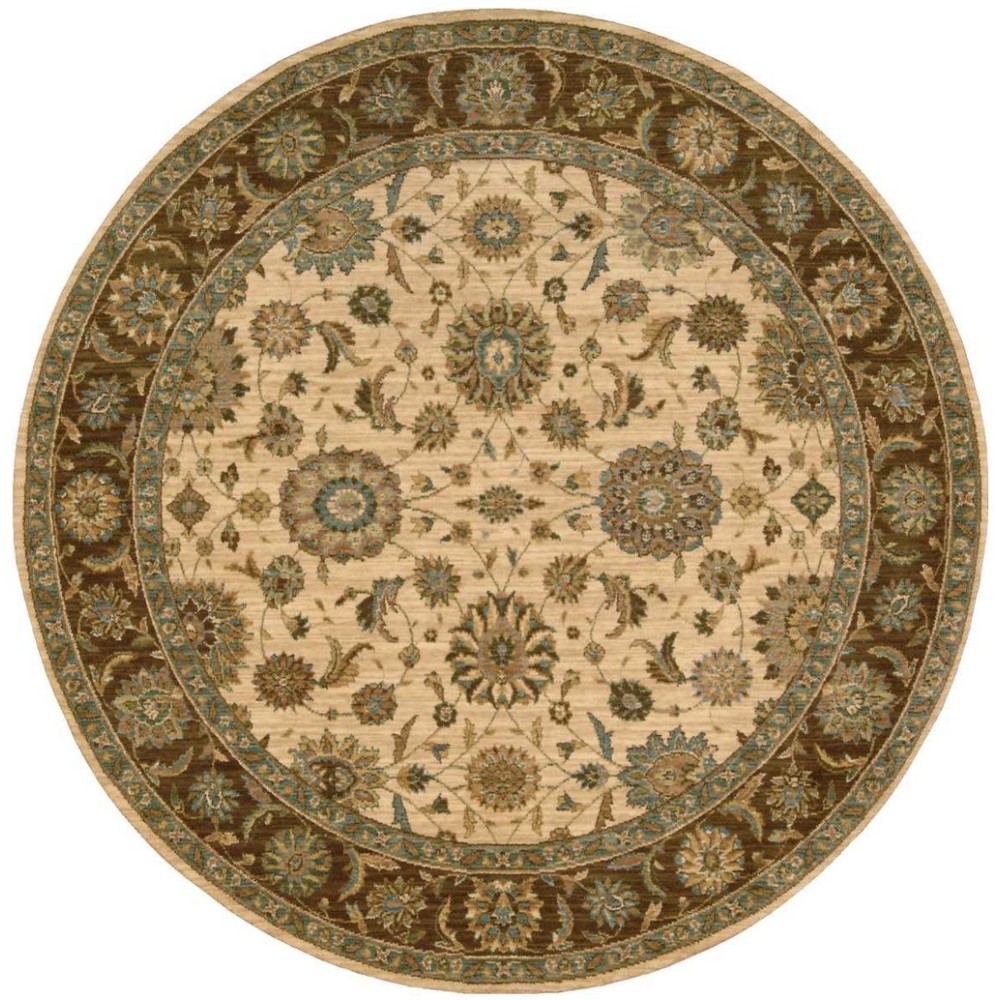 Nourison Living Treasures Li05 Beige Rug 5.10Xrnd - Rugs Town