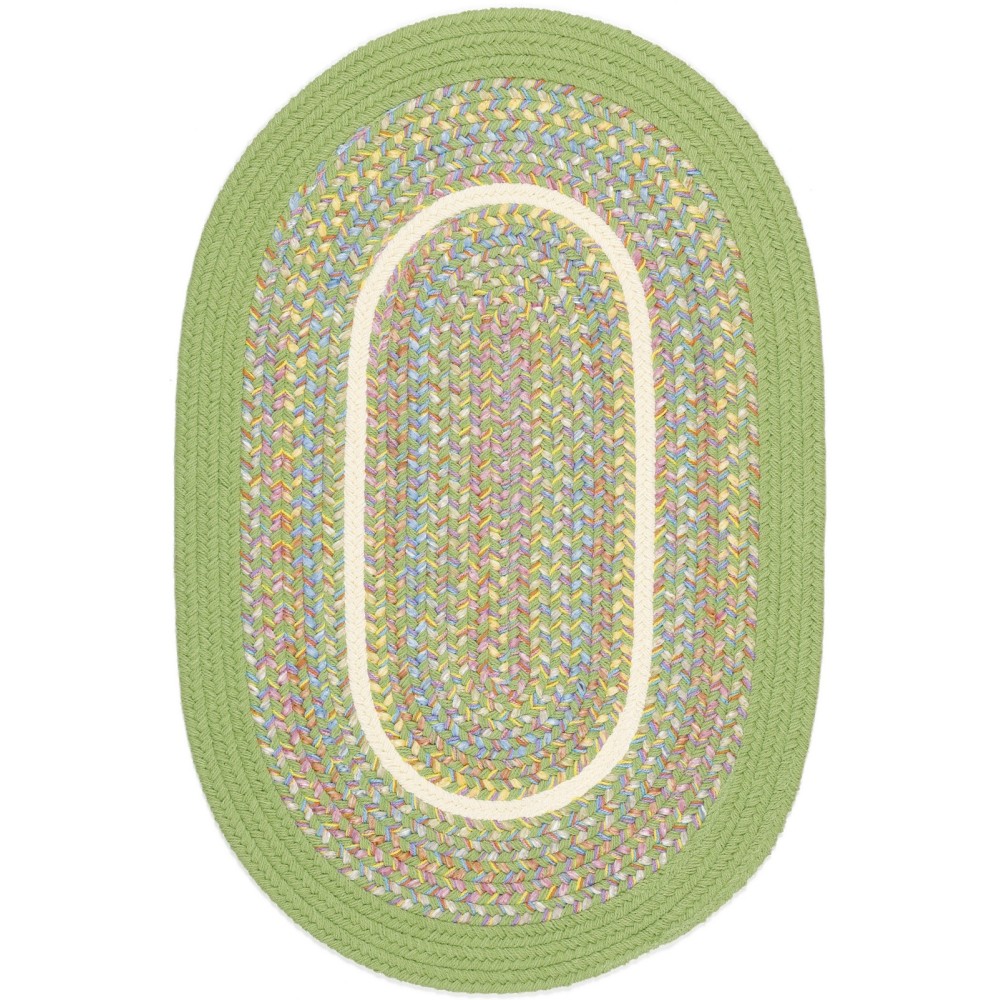 Rhody Kids' Isle Lime Rug KI44 4 ft. X 6 ft. Oval - Rugs Town