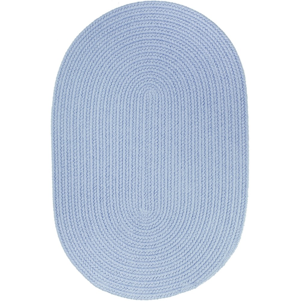 Rhody Solid Poly Hydrangea Rug S046 7X9 Oval - Rugs Town