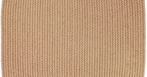 Rhody Solid Wool Wheat Rug S101 4 ft. X 6 ft. Oval - Rugs Town