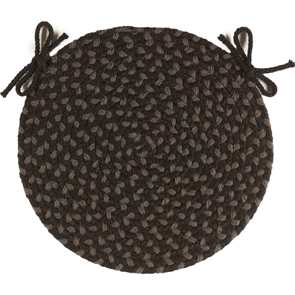 Rhody Twin River Black Multi Rug TR82 15X15 Chair Pad - Rugs Town