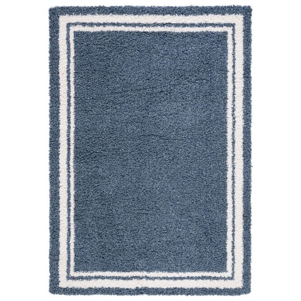 Safavieh Calico Shag Blue / Ivory Rug CLC100 4X6- Rugs Town