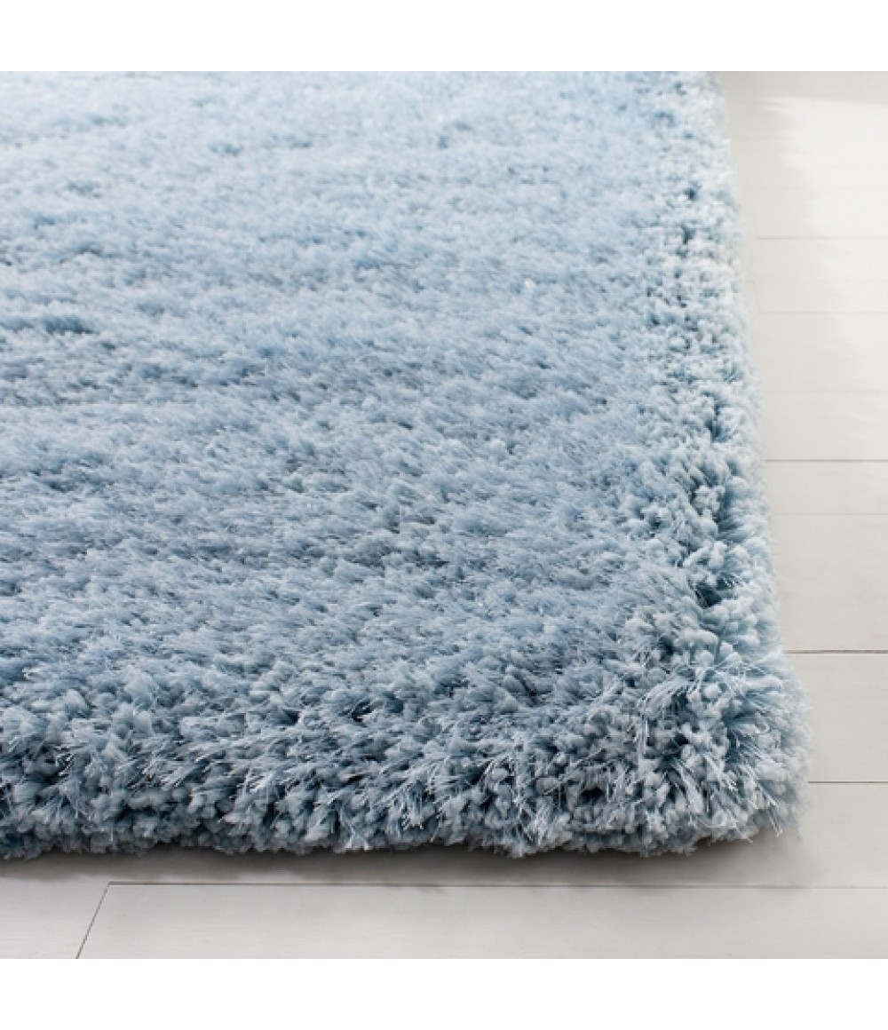 Safavieh Supreme Shag Light Blue Rug SGS621 4X6- Rugs Town