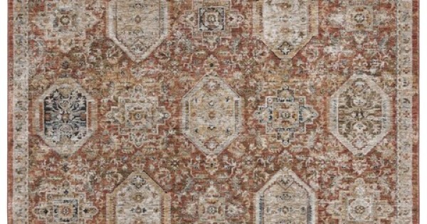 Safavieh Silverado Rust / Blue Rug SVD108 64X64- Rugs Town