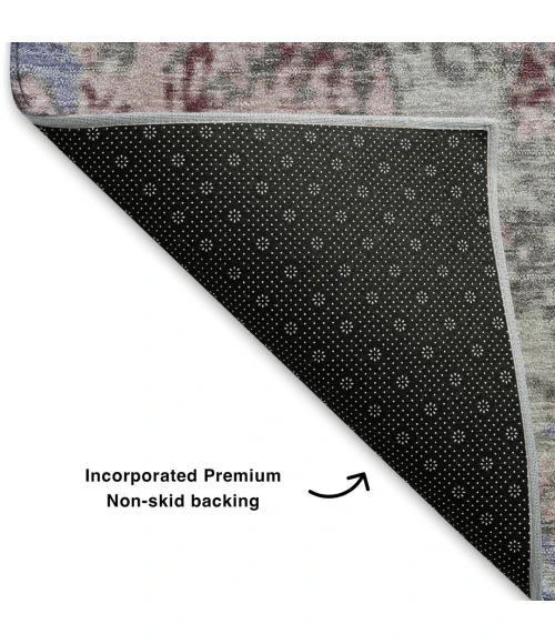 Addison Mayfield Blue Rug AMF1911 - 8ft Round - Rugs Town