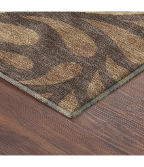 Addison Mayfield Brown Rug AMF2411 - 8ft Round - Rugs Town