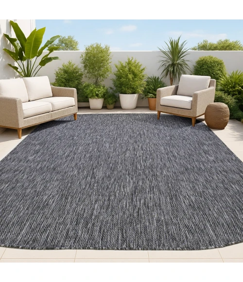 Jonathan Y SHAPES Black Rug SHP100A 4ft.X6ft. Specialty - Rugs Town