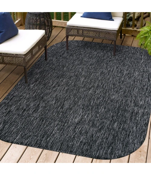 Jonathan Y SHAPES Black Rug SHP100A 4ft.X6ft. Specialty - Rugs Town